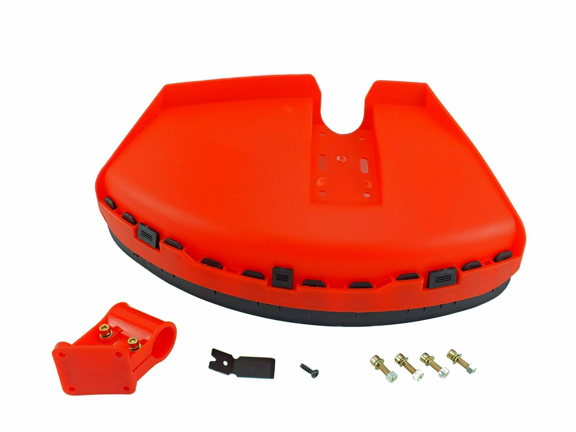 Пластиковая защита для триммеров в сборе (кожух, крепл. на штангу, нож) 26мм