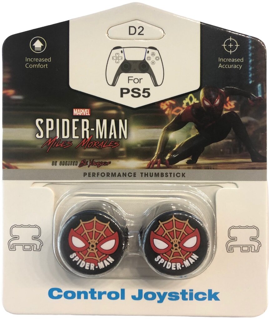 Насадки на стики Thumbstick Spider-Man (Black) (PS4 / PS5)