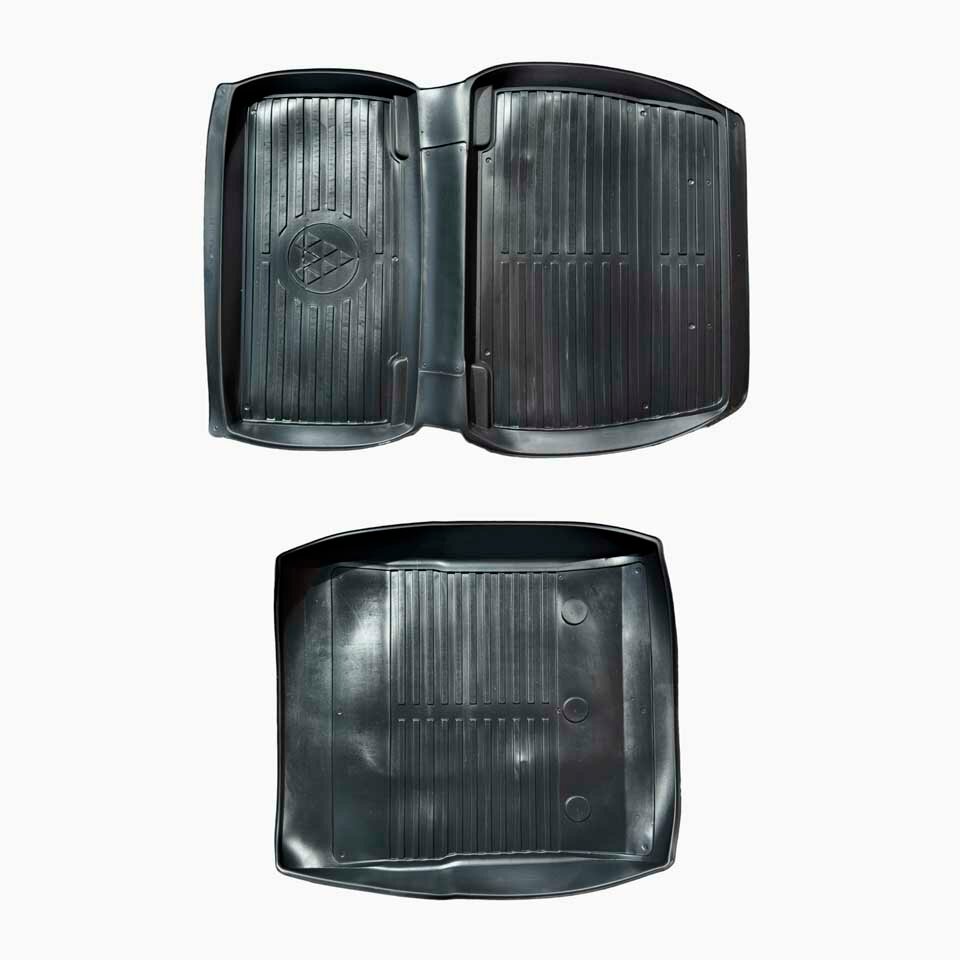 Коврики коляски на мотоцикл Днепр (резиновые, комплект)