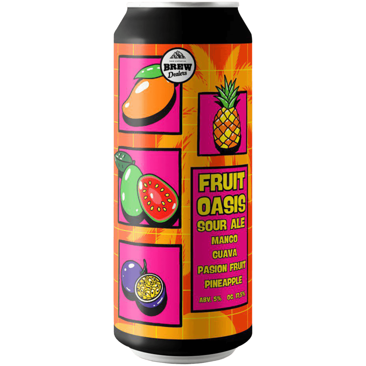 Пивной напиток Brew Dealers Fruit Oasis, Sour Ale, 0,5 л, ж/б