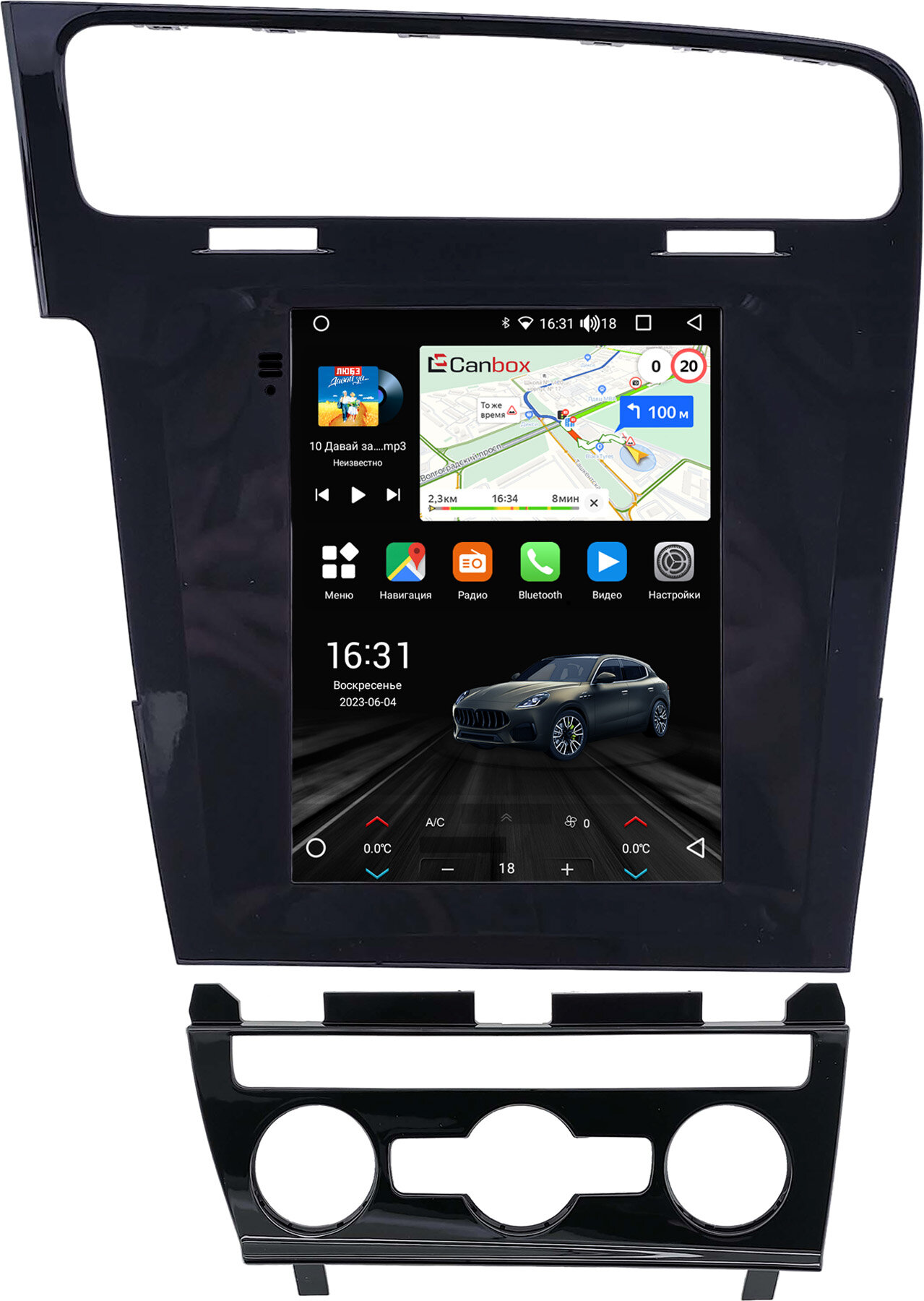 Штатная магнитола Volkswagen Golf 7 2012-2022 Canbox M-Line (Tesla) 9.7" 2/32 5620-1312-2 Android 10 (4G-SIM, DSP, QLed)