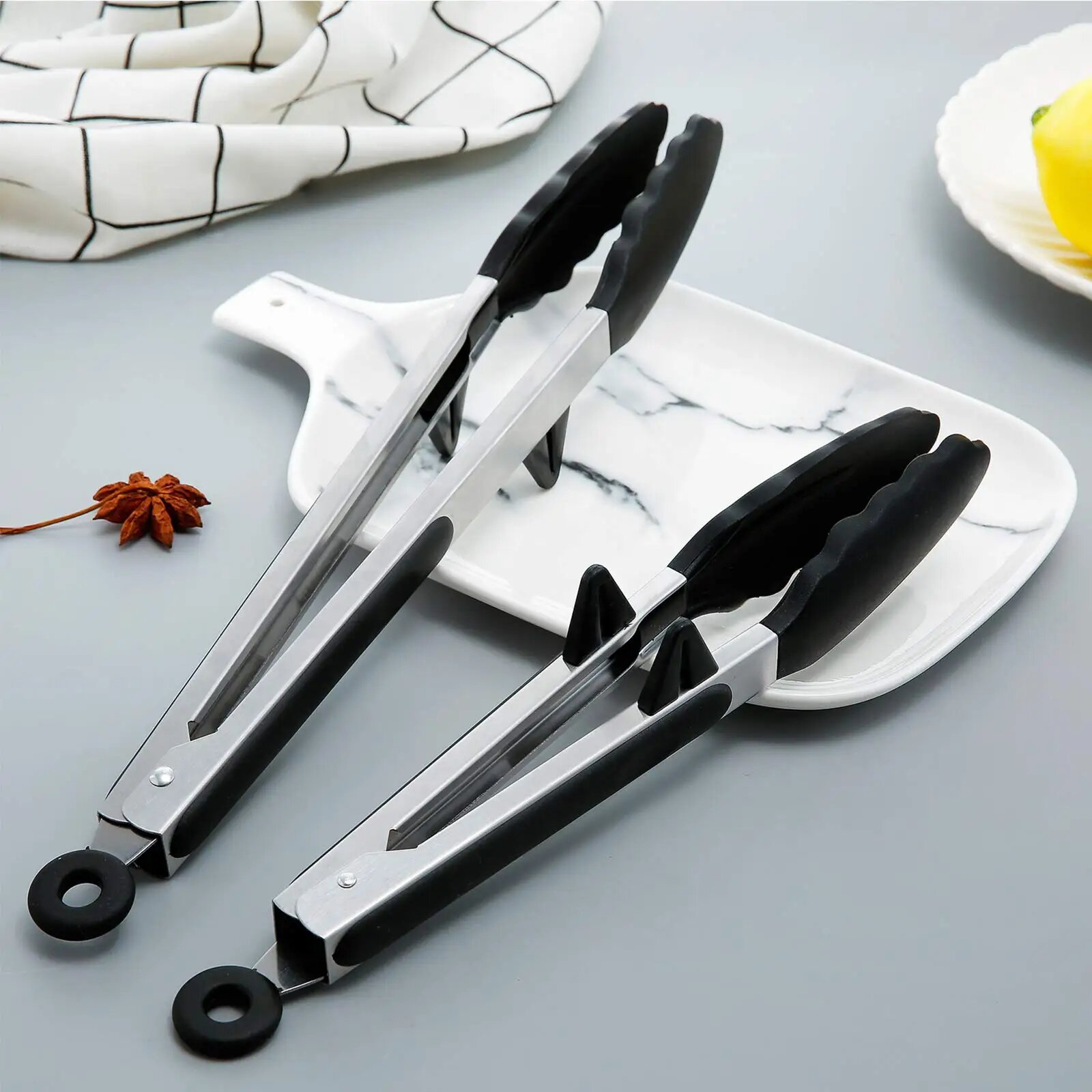 WALFOS Силиконовые щипцы для еды 22 см и 30 см