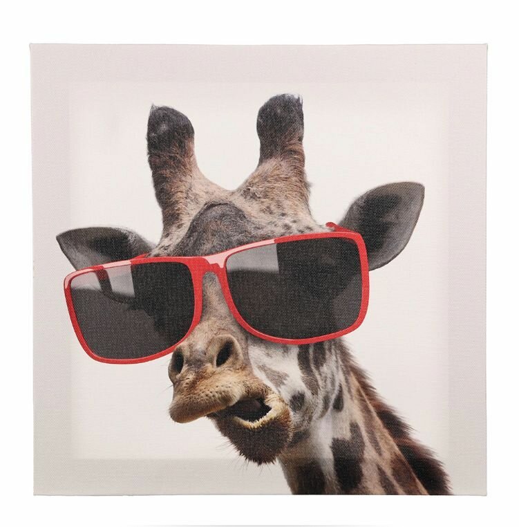 Канвас 30х30 см Жираф