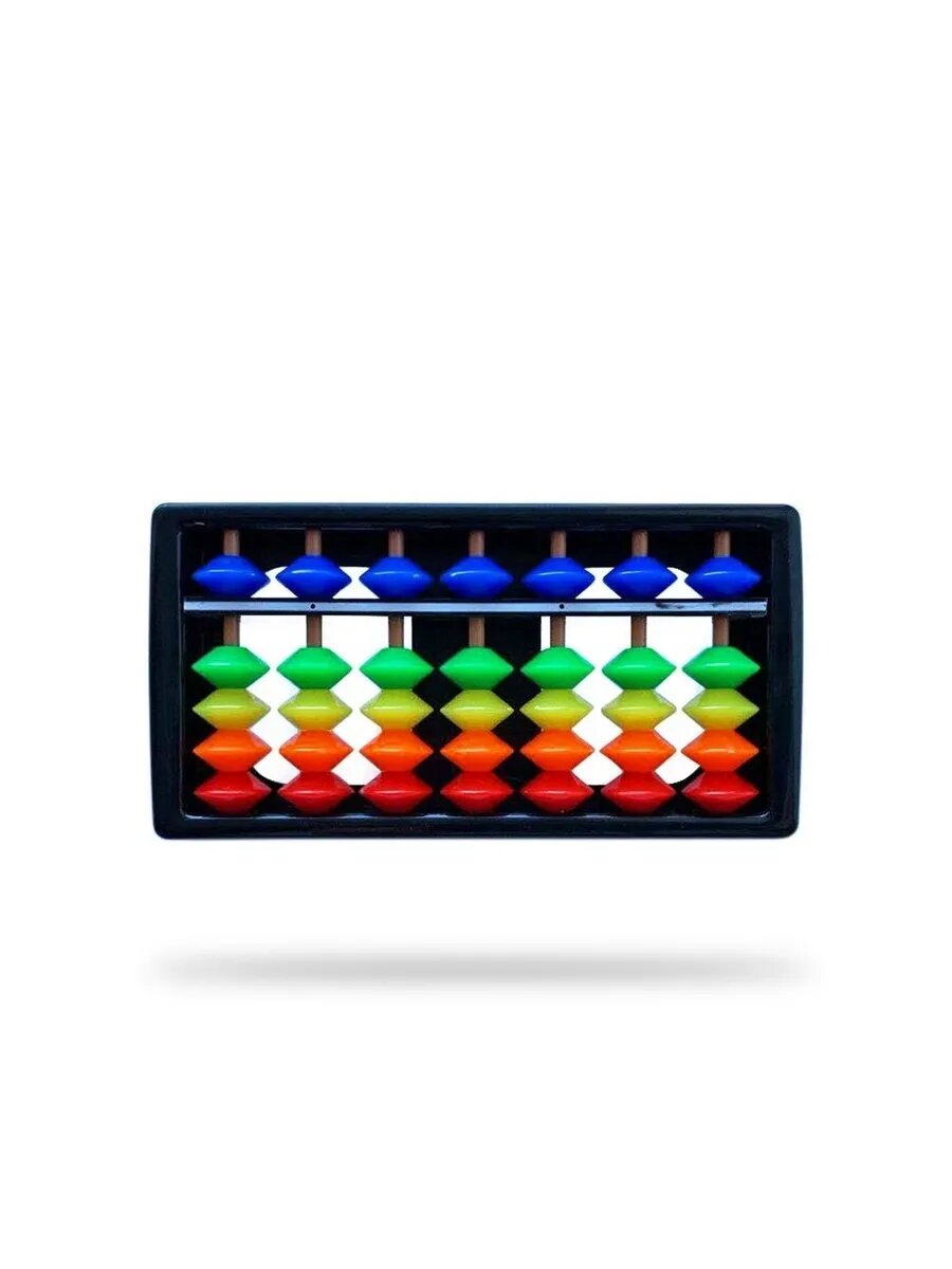 Счеты абакус 5 штук, Абакус 7 разрядные, 11,5*2*6см,