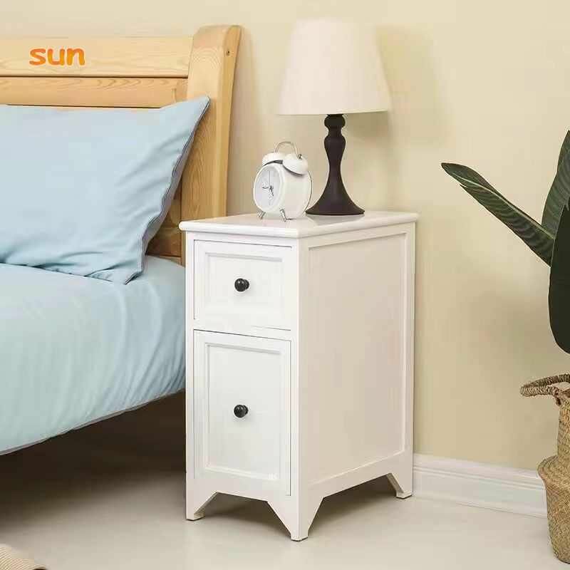 Простая и узкая прикроватная тумбочка, небольшой комод для хранения вещей SUN-lutao