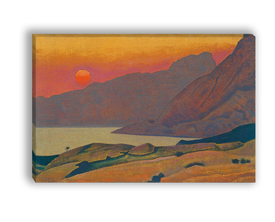 "Монхеган, Мэн", Рерих Николай Константинович, картина (репродукция) (70х47 см / на подрамнике)