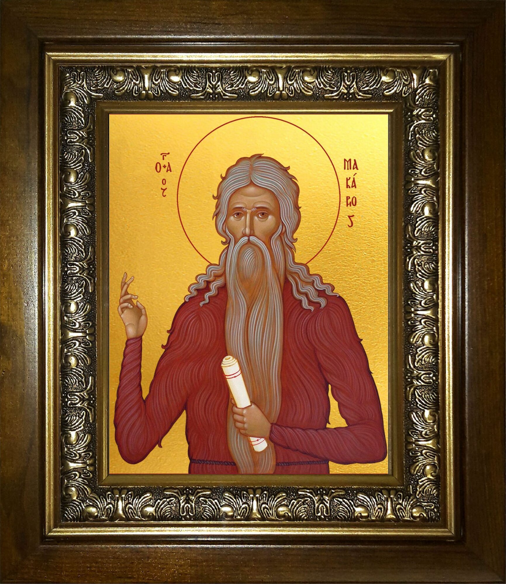 Икона Макарий (Макар) Великий, Египетский преподобный
