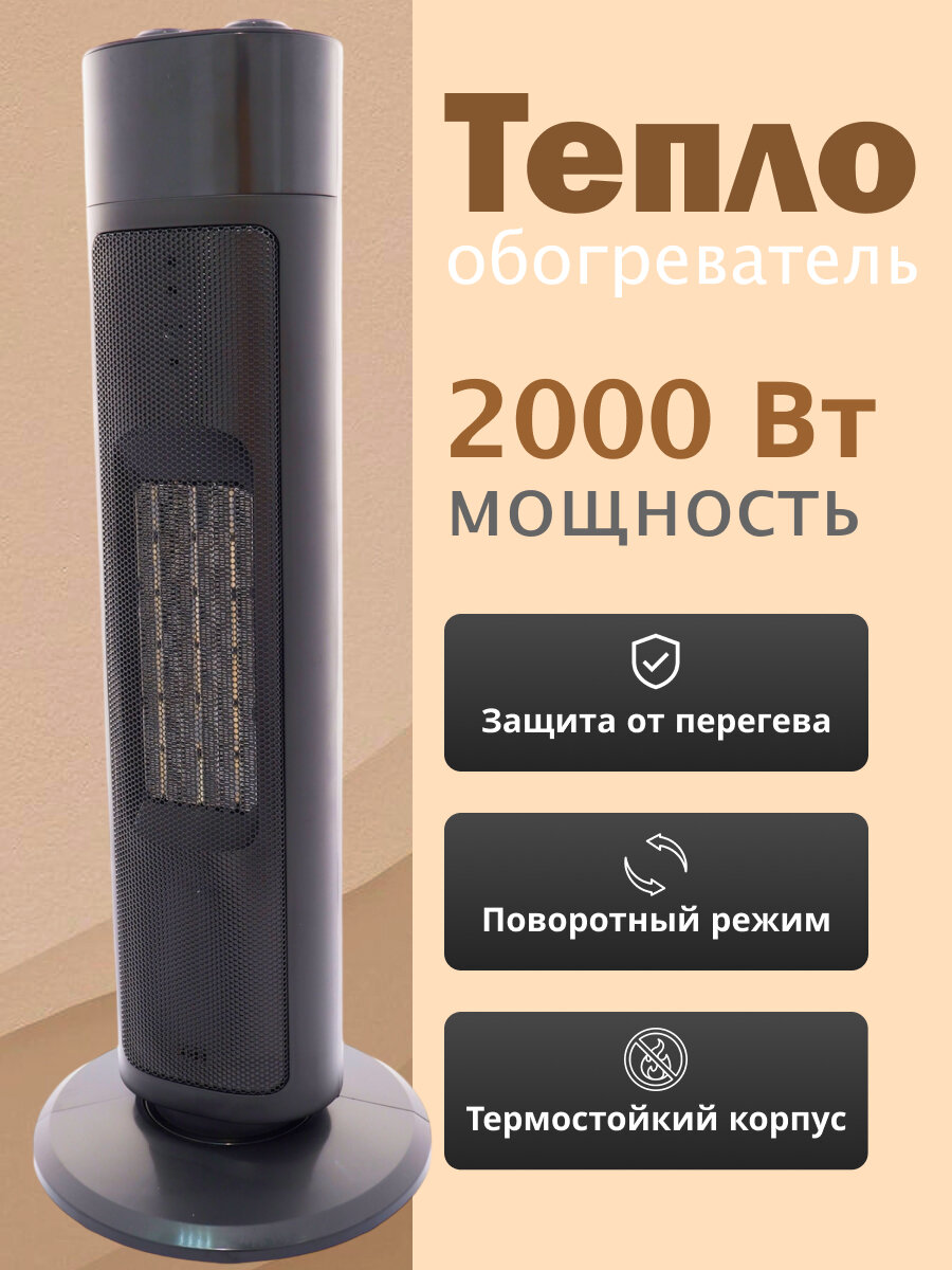 Обогреватель настольный, напольный/нагреватель портативный/электрический для дома, дачи/Тепловентилятор