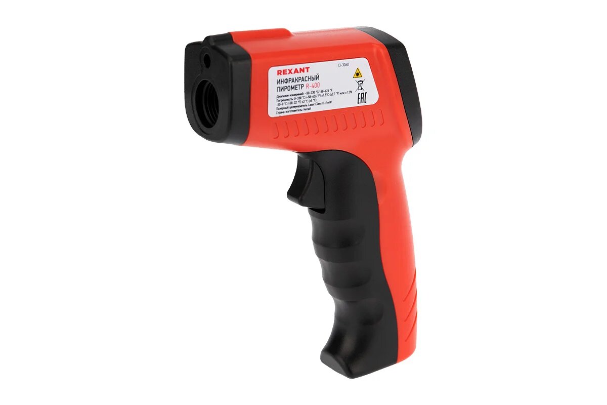 REXANT Пирометр P-400 13-3060 Инфракрасный термометр для бы измерения температуры поверхностей