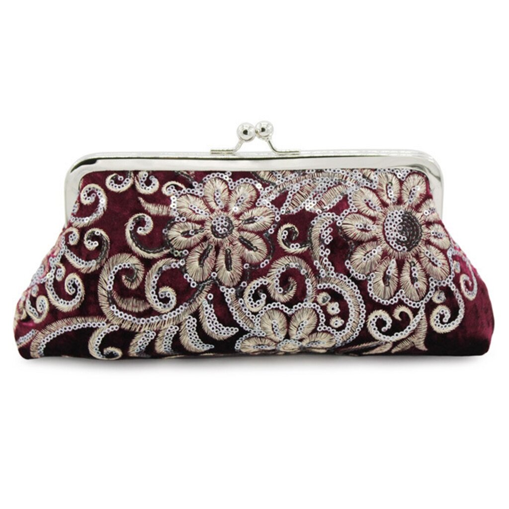 Вышитая бисером сумка для ужина в стиле ретро, сумка-чонсам, женская сумка-клатч, инкрустированная бриллиантами, сумка-мессенджер-красное вино