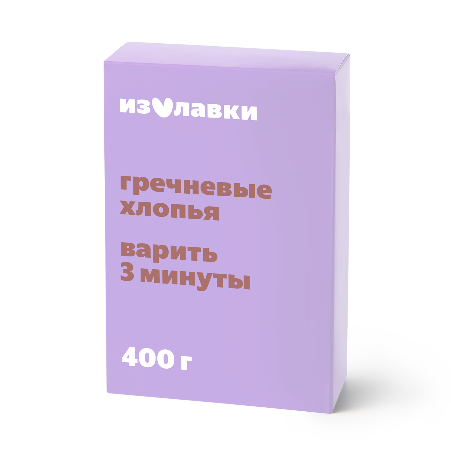 Хлопья из цельного зерна алтайской гречихи "Из Лавки", без добавок, 400 г