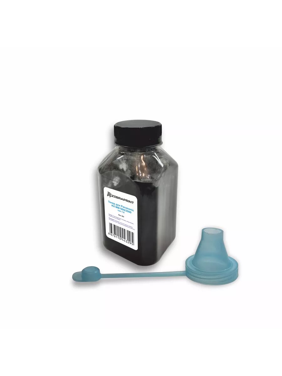 Тонер для заправки картриджей Panasonic kx-mb1900/2000 , банка 60г + воронка