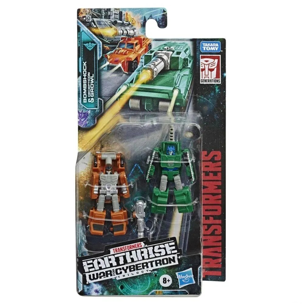 Трансформеры игрушки Hasbro Transformers Earthrise War For Cybertron Trilogy WFC-E4 Bombshock & Decepticon Growl