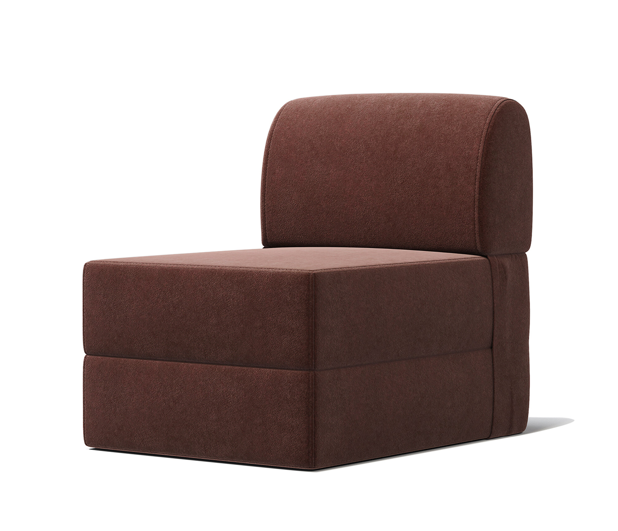 Кресло-кровать Шарм-Дизайн Рио раскладное кресло в гостиную, для дома, без подлокотников, велюр Дрим шоколад