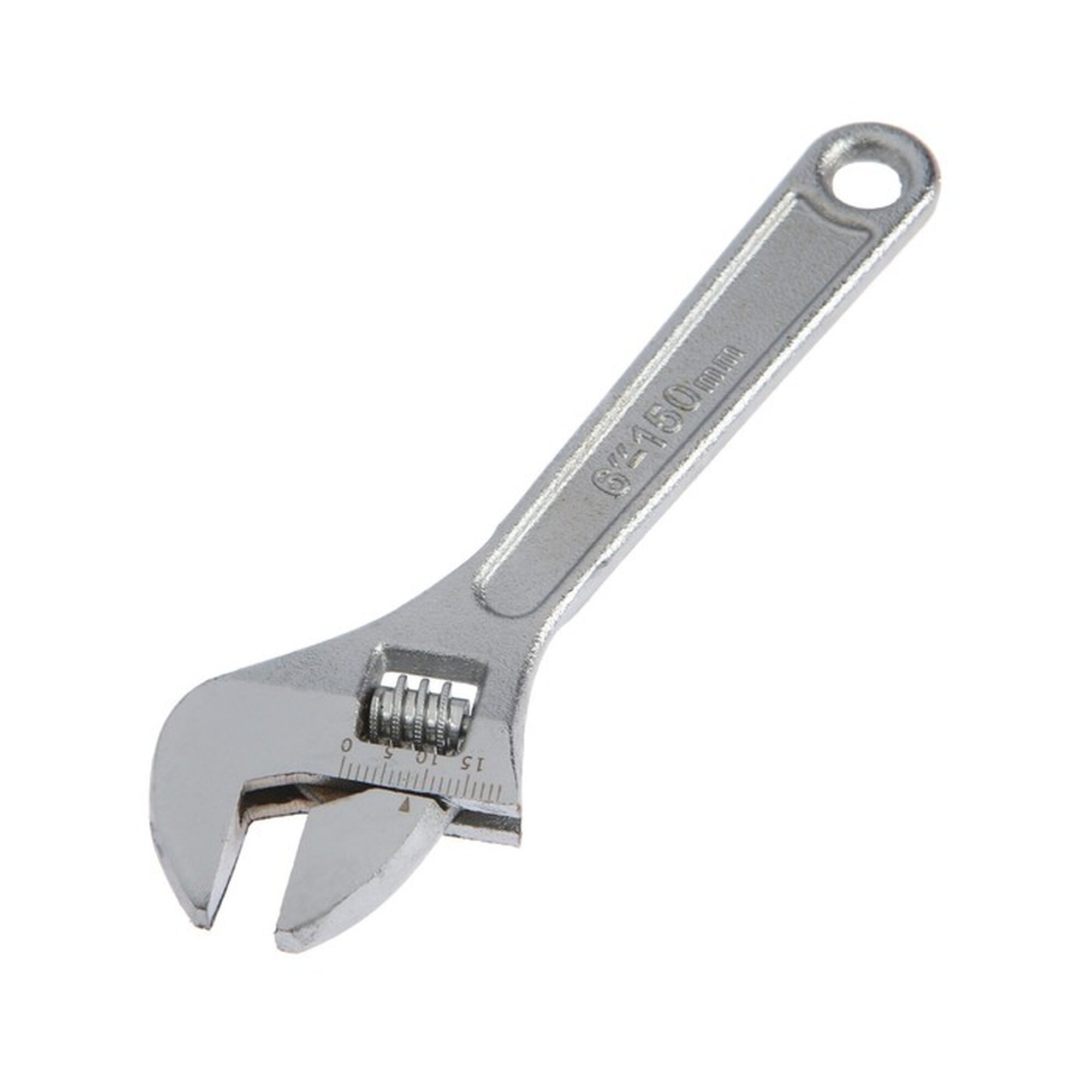 Ключ разводной тундра, 150 мм, металл, 1 штука, цвет серебристый
