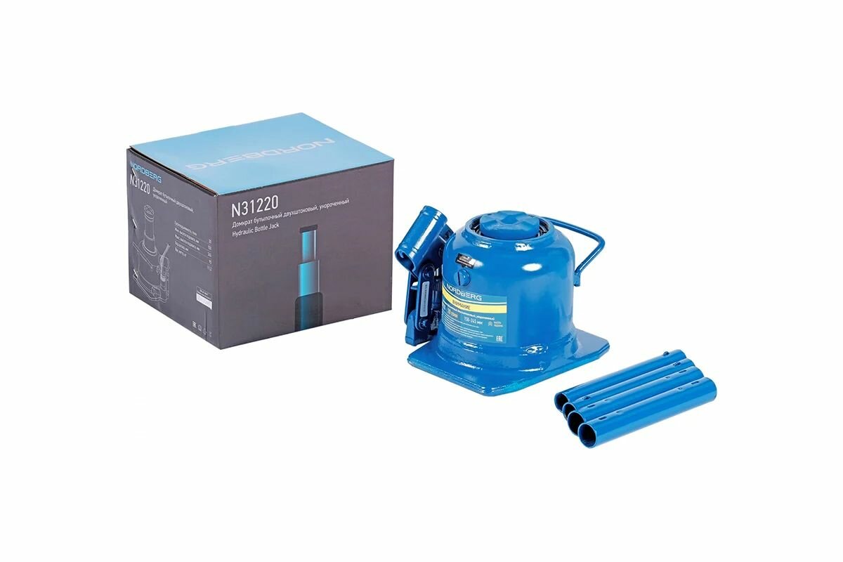 Бутылочный двухштоковый, укороченный домкрат NORDBERG 20 т N31220