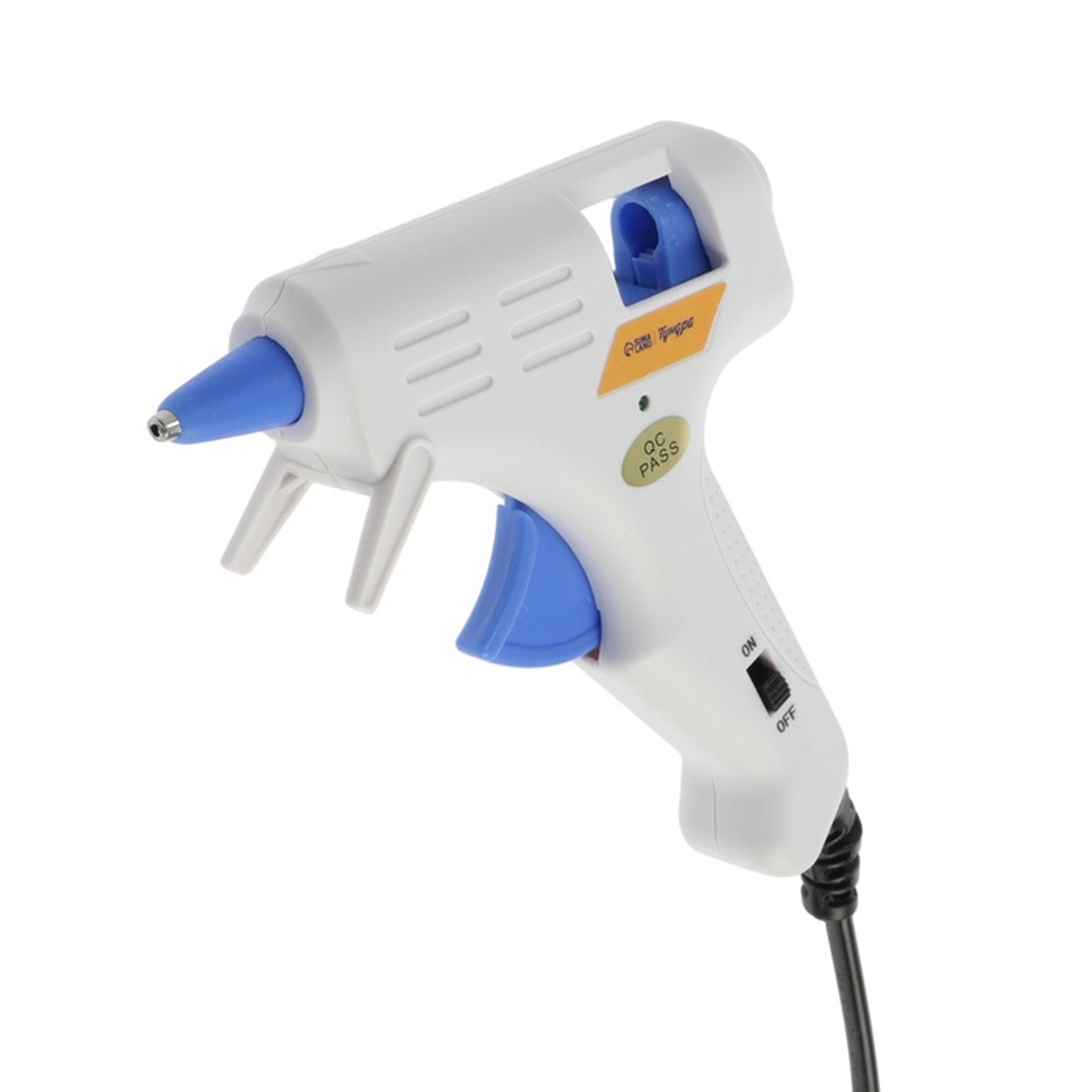 Клеевой пистолет тундра, 25 Вт, 220 В, эргономичная рукоятка, антикапля, шнур 1.3 м, 7 мм