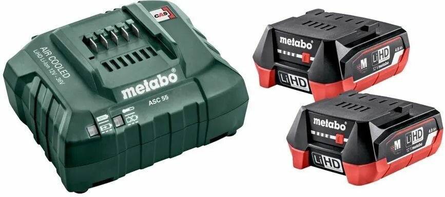 Комплект Metabo 2 аккумулятора LiHD 12 V 4.0 Ah + ЗУ ASC 55 685191000