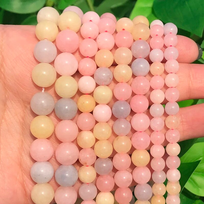 Натуральные бусины TTUIJI 4-10 мм тигровый глаз, лава, амазонит, бирюза, 8mm 46pcs, morganite jade