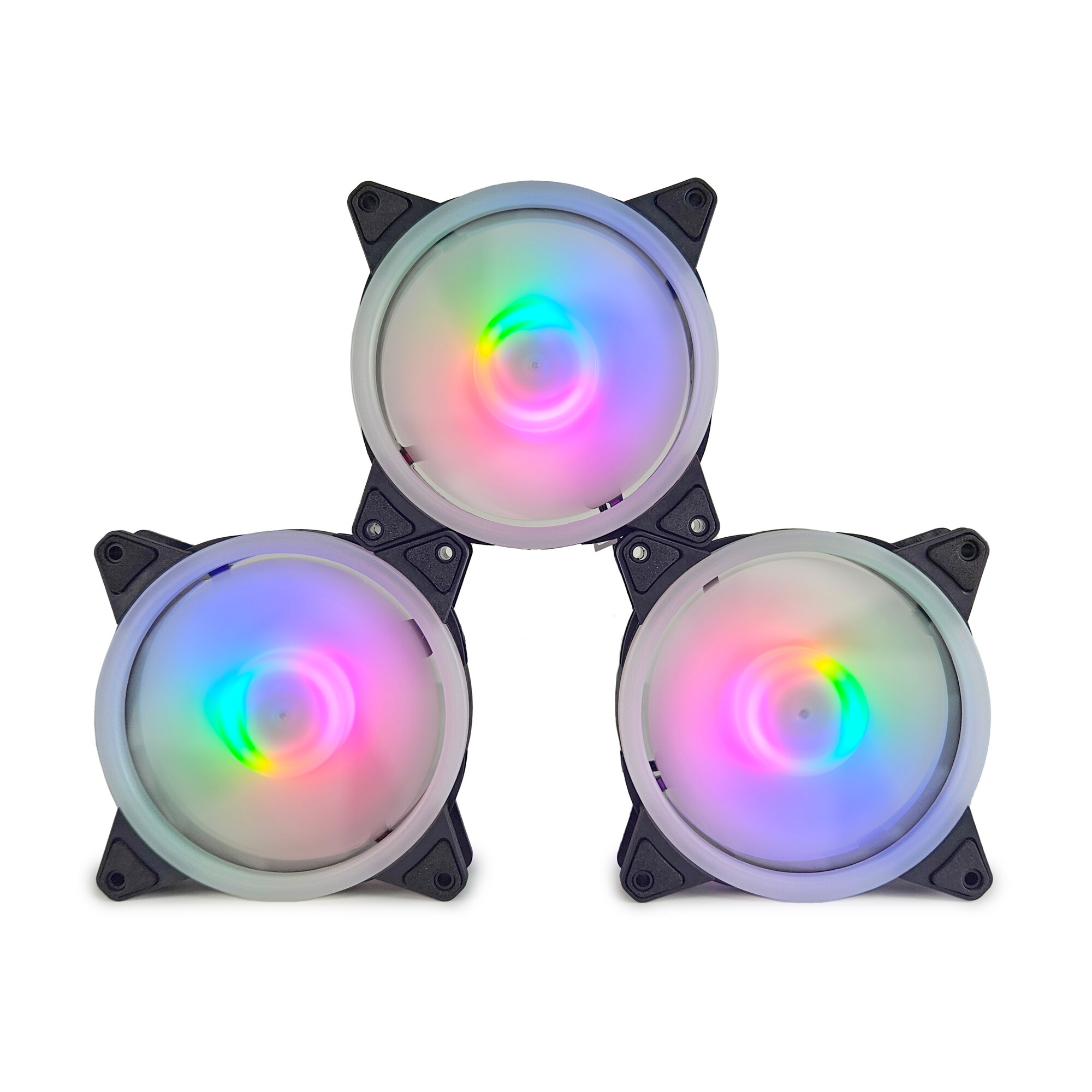 Комплект вентиляторов TESLA RGB120-DB3 120 мм, 3-pin+4-pin Molex, 3шт (TSL-120-DB3)