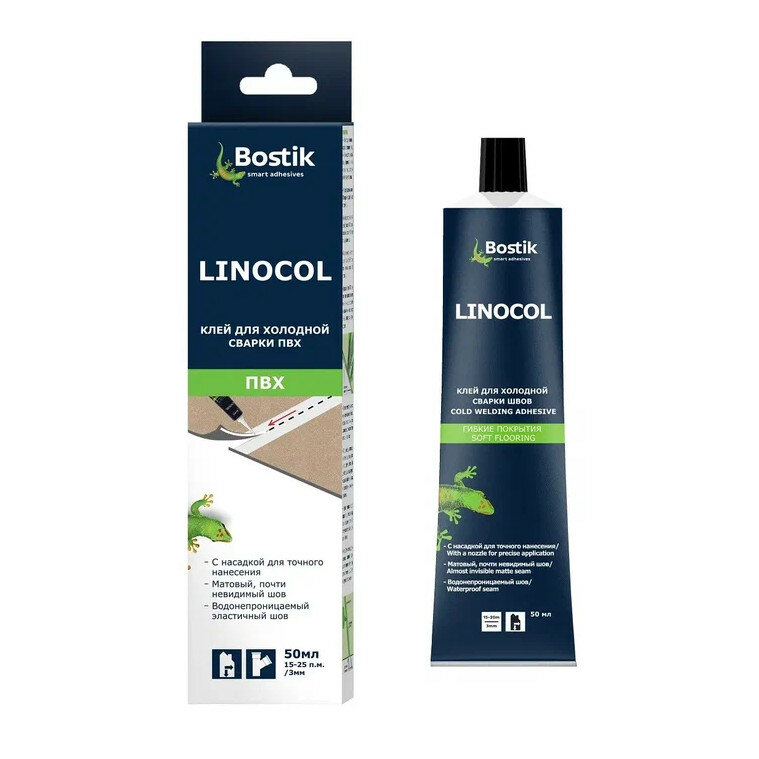 BOSTIK Клей для холодной сварки швов Linocol, 50мл.
