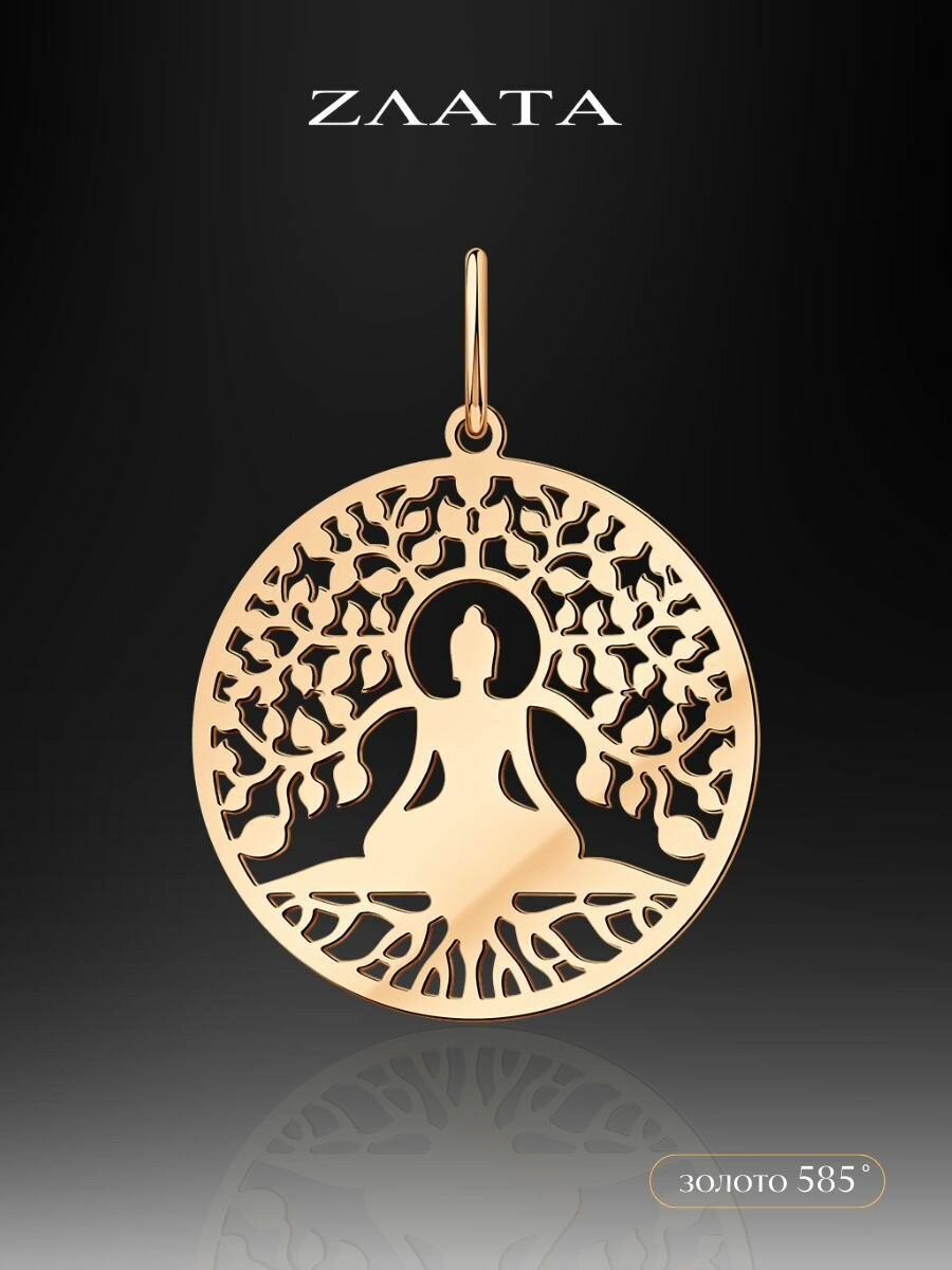 Подвеска, красное золото, 585 проба