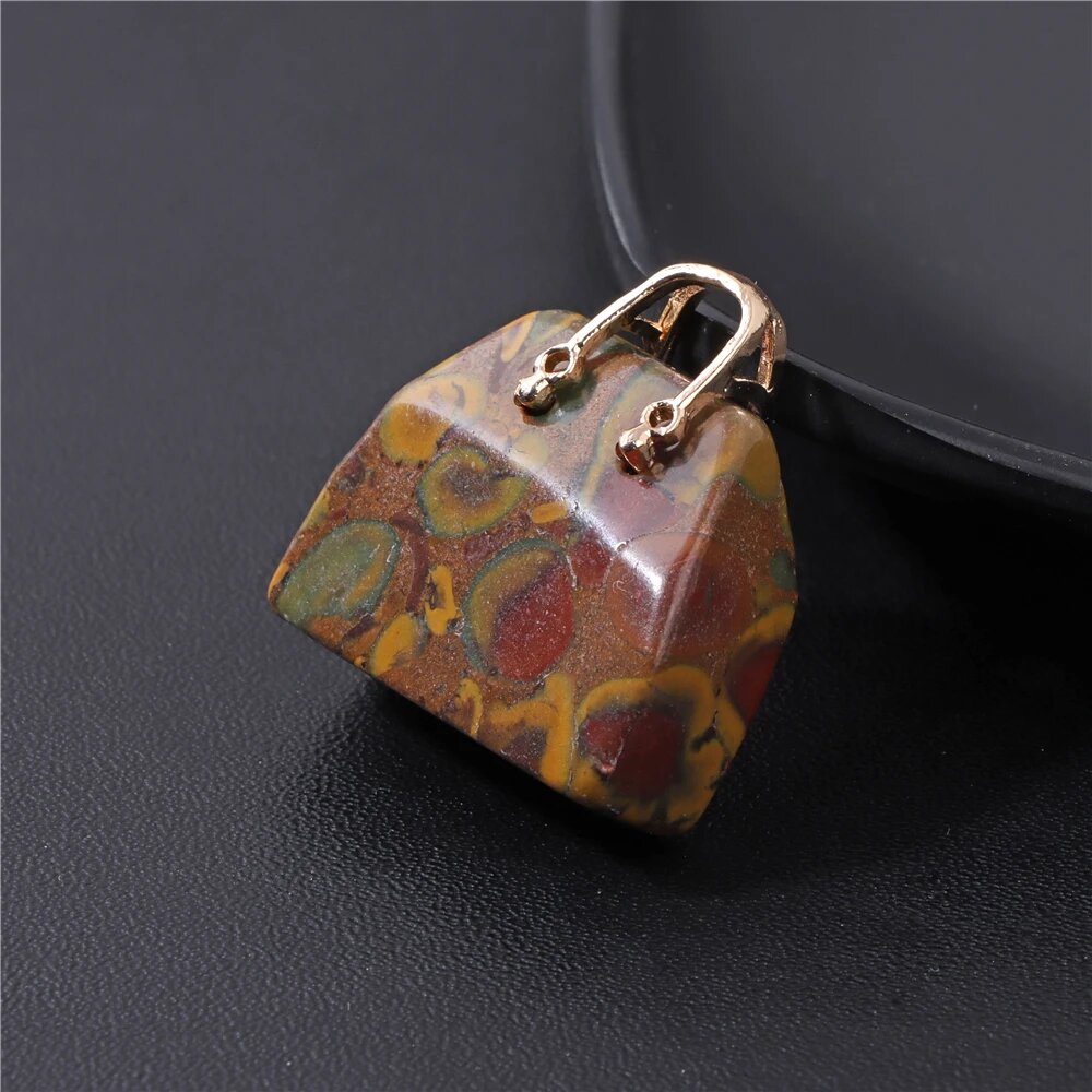 Статуя сумочки из натурального камня vinswet 1PC, Jasper