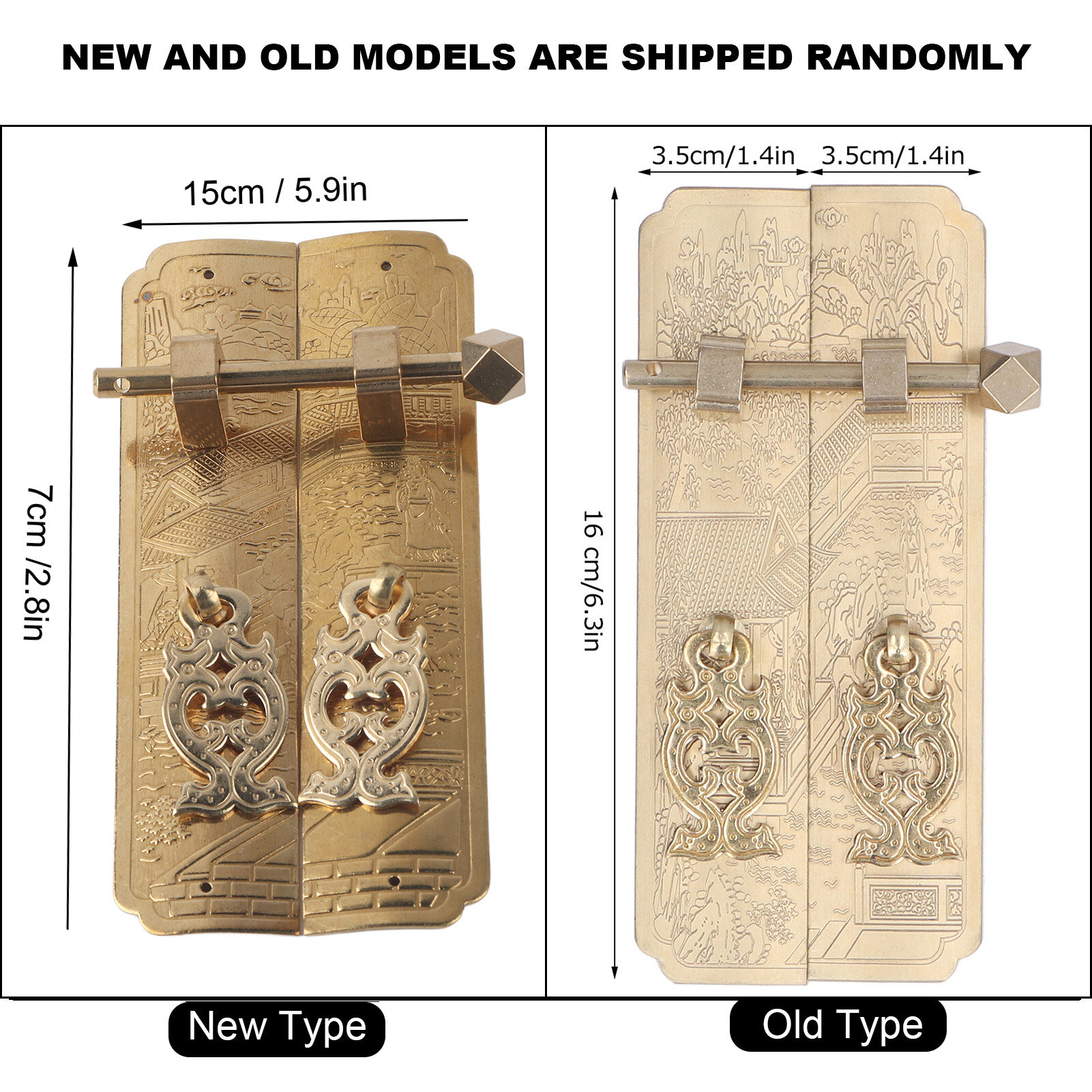 Лицевая панель шкафа в стиле ретро, латунный материал, пейзажный узор, декоративные ручки шкафа для шкафов