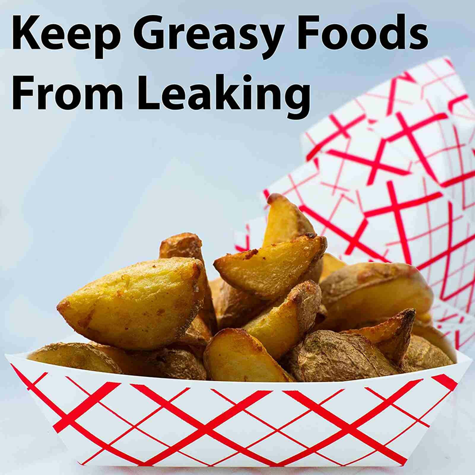 50 шт, бумажные подносы для еды, одноразовые жиронепроницаемые бумажные подносы для еды для хот-догов, мороженого, попкорна и начос