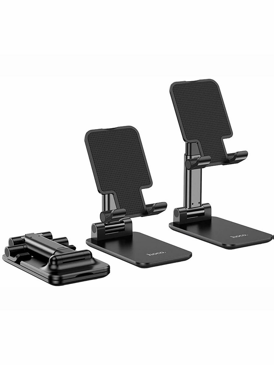 Держатель настольный Hoco PH29A Carry Black, для телефона, для планшета, черный