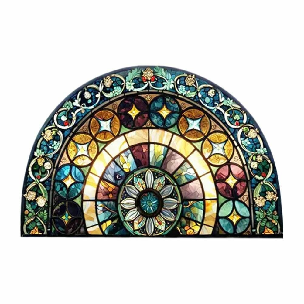 40x60 см, Ретро полукруг, Противоскользящий грязеотталкивающий и износостойкий