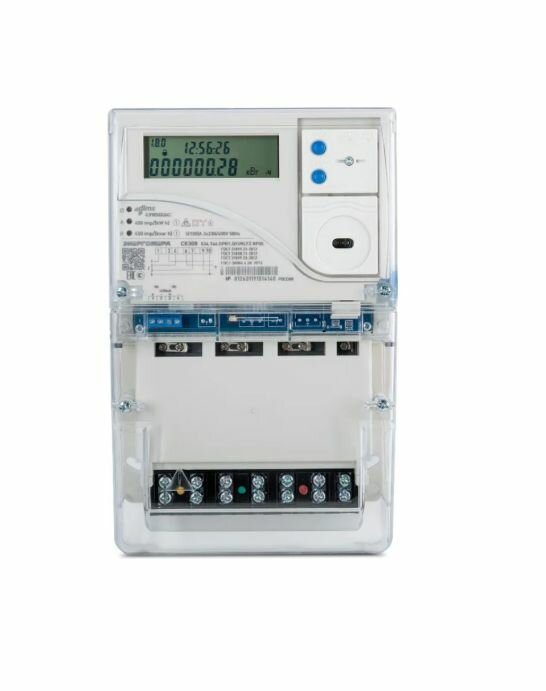 Счетчик электроэнергии Энергомера CE308 S34.746. OA. QYUVLFZ SPDS 5(100)А 3*230/400В