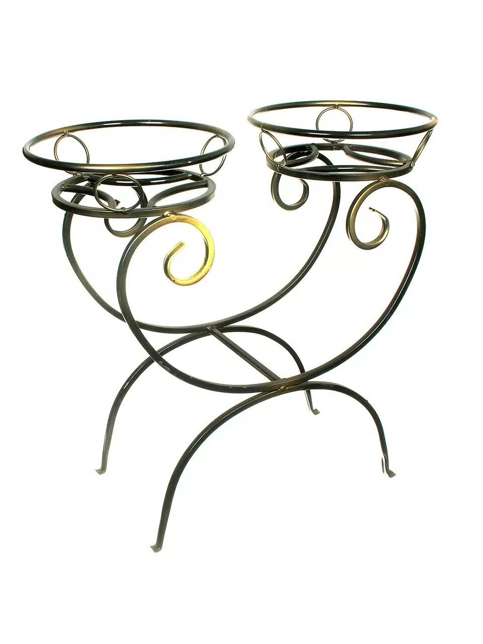 Цветник Удачный сезон Дуэт круг 7, напольный, металлический, 52х52х22 см