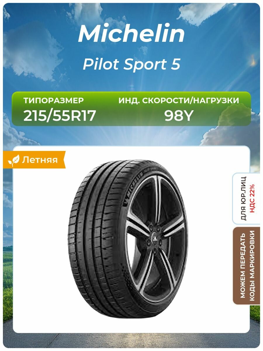 Шина Michelin Pilot Sport 5
