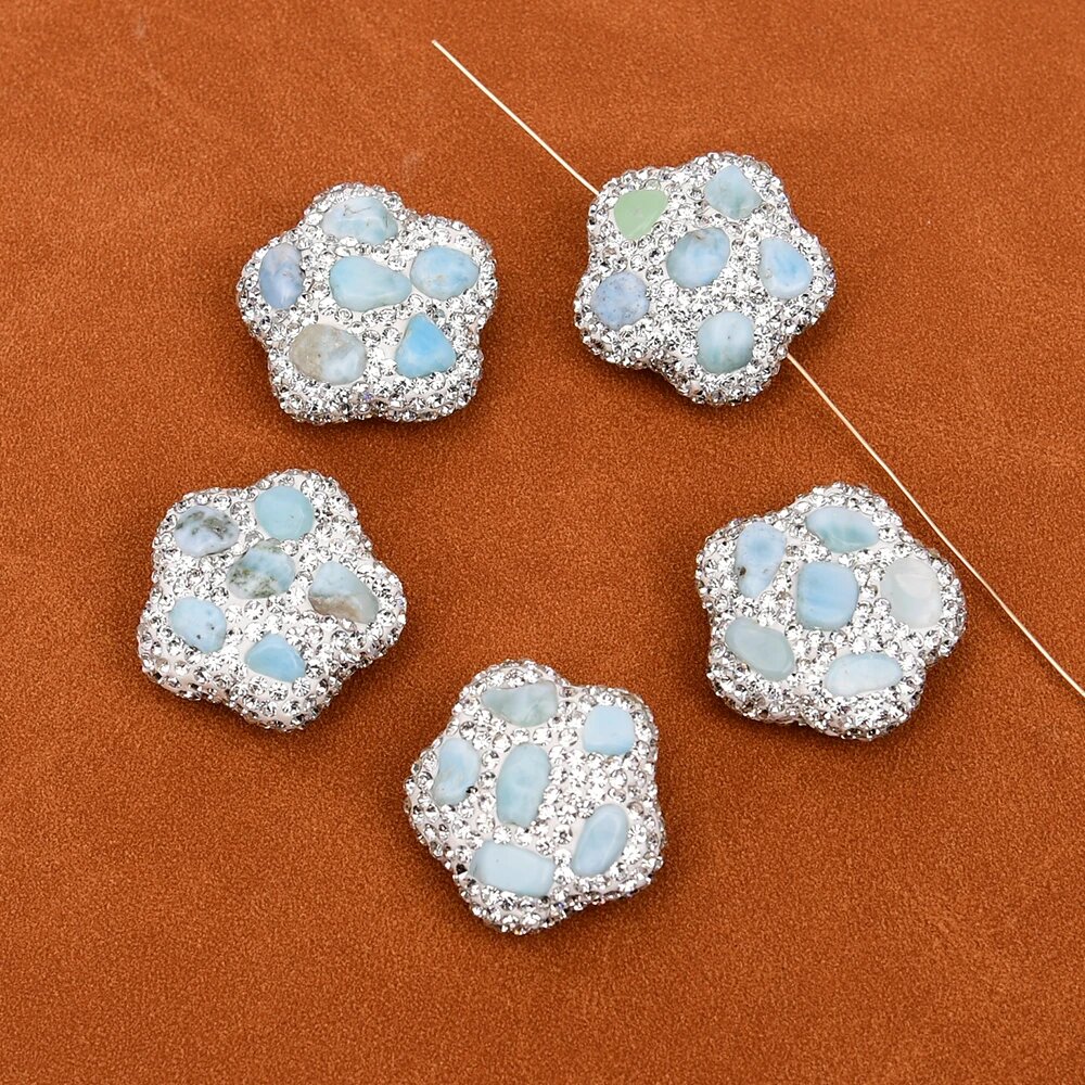 Бусины из ларимара AIPIAODEGUAIGUAI 5 шт.