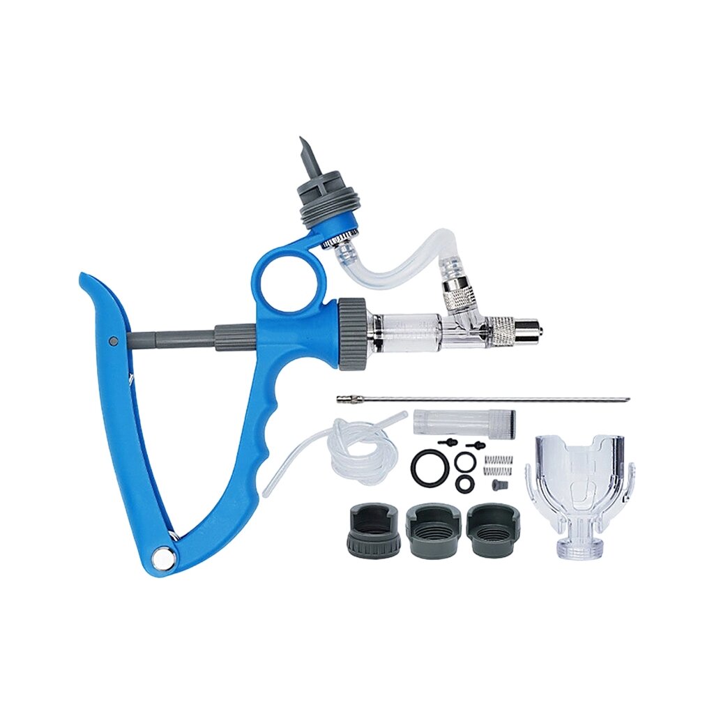 Ветеринарный шприц-трубка с иглой объемом 2 мл для инъекций свиньям, крупному рогатому скоту и овцам объемом 6 мл с регулируемой шкалой-шприц объемом 2 мл