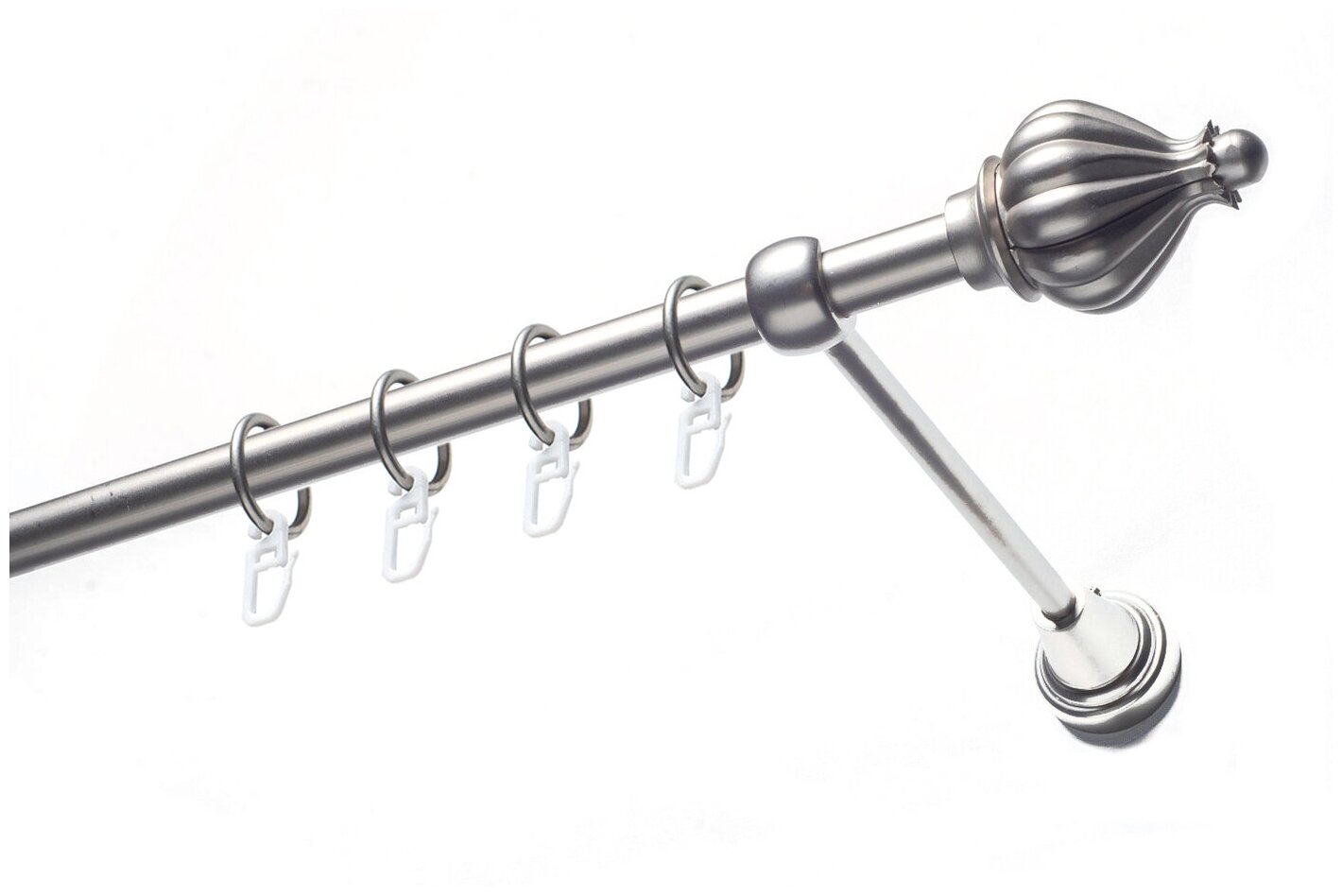 Карниз для штор 1,6 метра AICITY16 плеяде 1 хром матовый