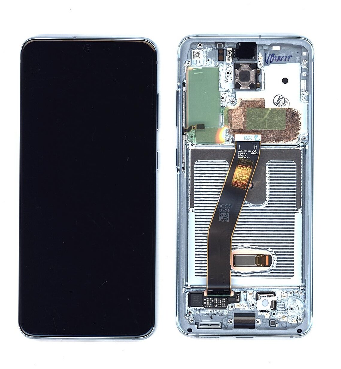 Дисплей для Samsung Galaxy S20 SM-G980F голубой