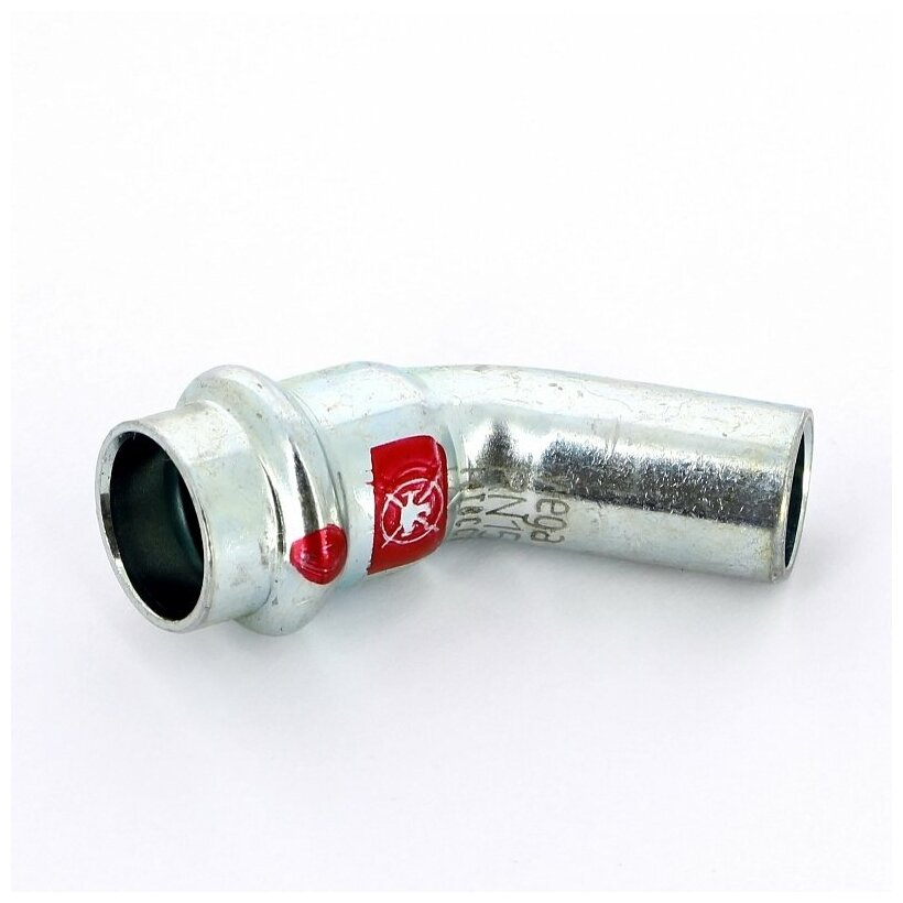 Угол пресс однораструбный 45°15 оцинкованная сталь Prestabo VIEGA