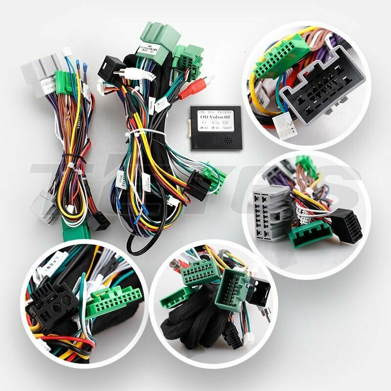 Проводка питания с CAN адаптером на VOLVO XC90 для Android магнитол