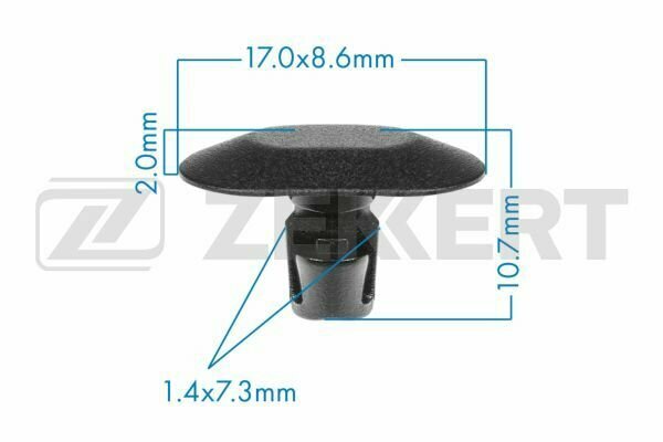 Zekkert Клипса крепёжная для Nissan Renault (миним. кол-во заказа 10 шт)