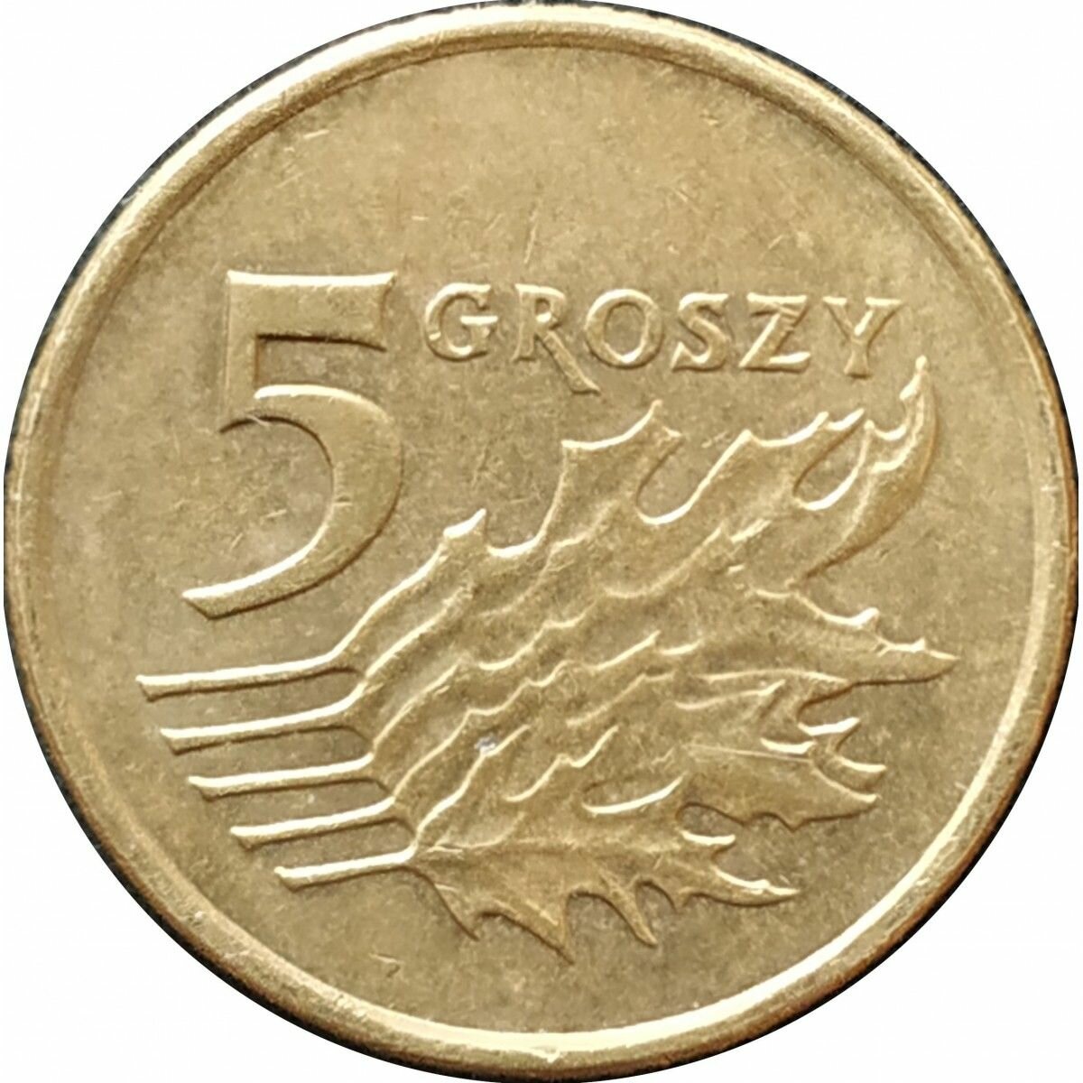 5 грошей 2010 Польша из оборота