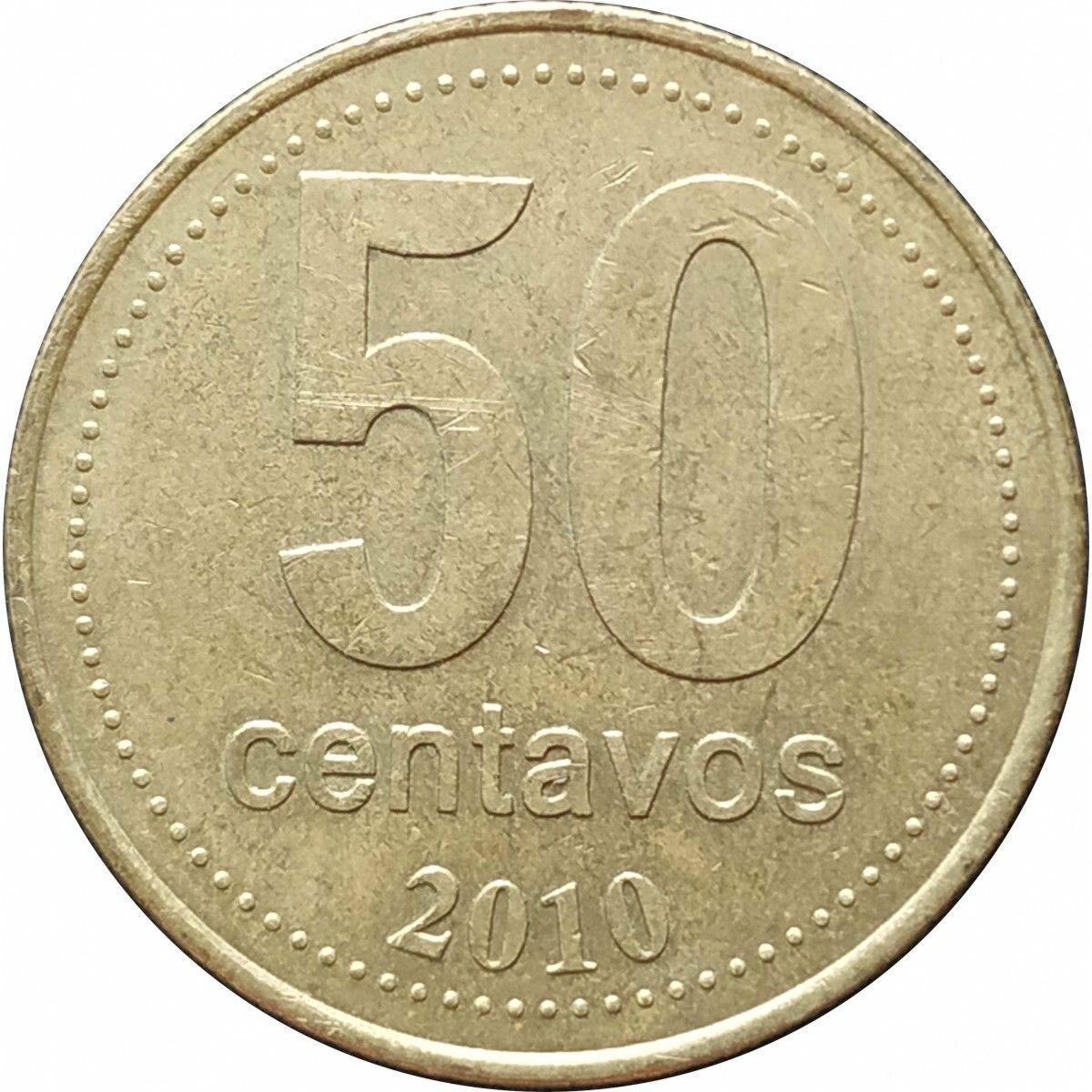 50 сентаво 2010 Аргентина из оборота