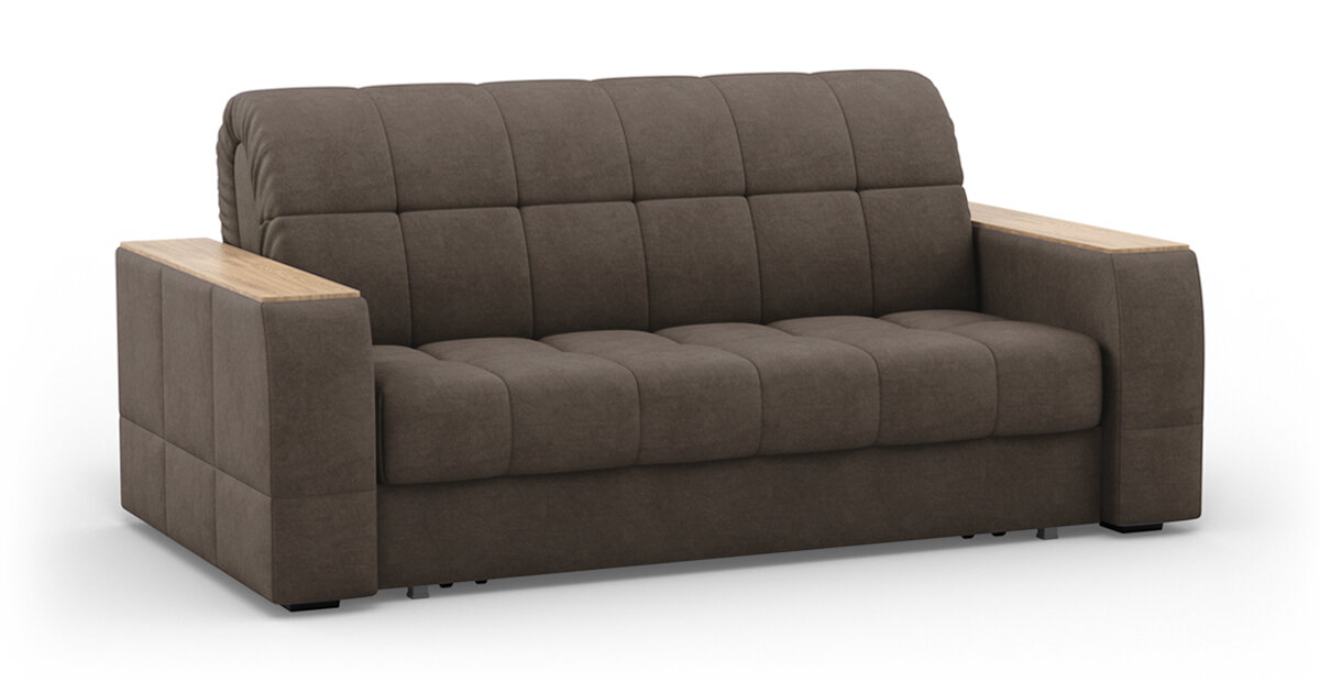 Прямой диван Цвет Диванов Коломбо NEXT 21 155 декор дуб каньон 208 прямой Кофейный