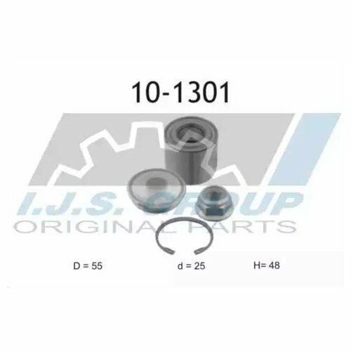 Подшипника ступицы колеса без болтов IJS GROUP 101301 для Renault GRAND SCENIC II JM01 II, Megane II, Scenic II