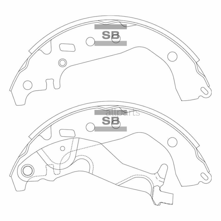 SANGSIN BRAKE SA252 SA252 колодки тормозные барабанные!\ Toyota Yaris/Yaris Verso 99>
