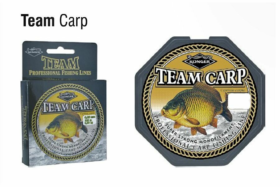 Монофильная леска для рыбалки Konger Team Carp Black 0.25-350m