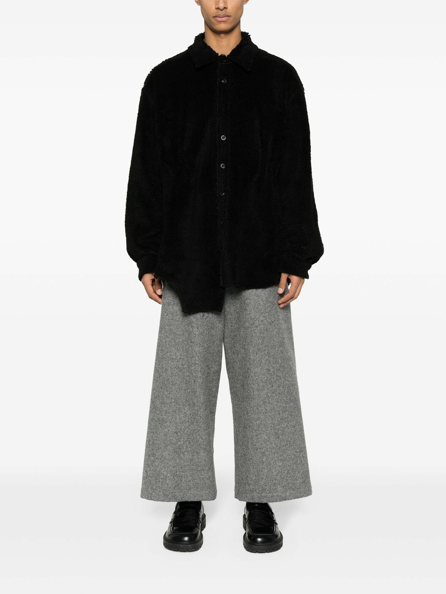 Рубашка Maison Margiela Teddy, размер 48, black / black — фото 1