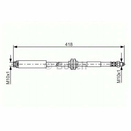 Шланг тормозной Bosch 1987481058 для Mazda 5; Volvo S40 II, V50