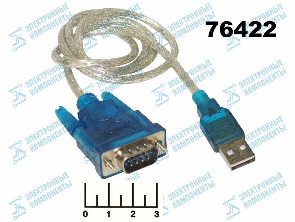 Шнур D-SUB 9pin-USB A RS-232 1м Dayton (1 микросхема) (4-0044A)
